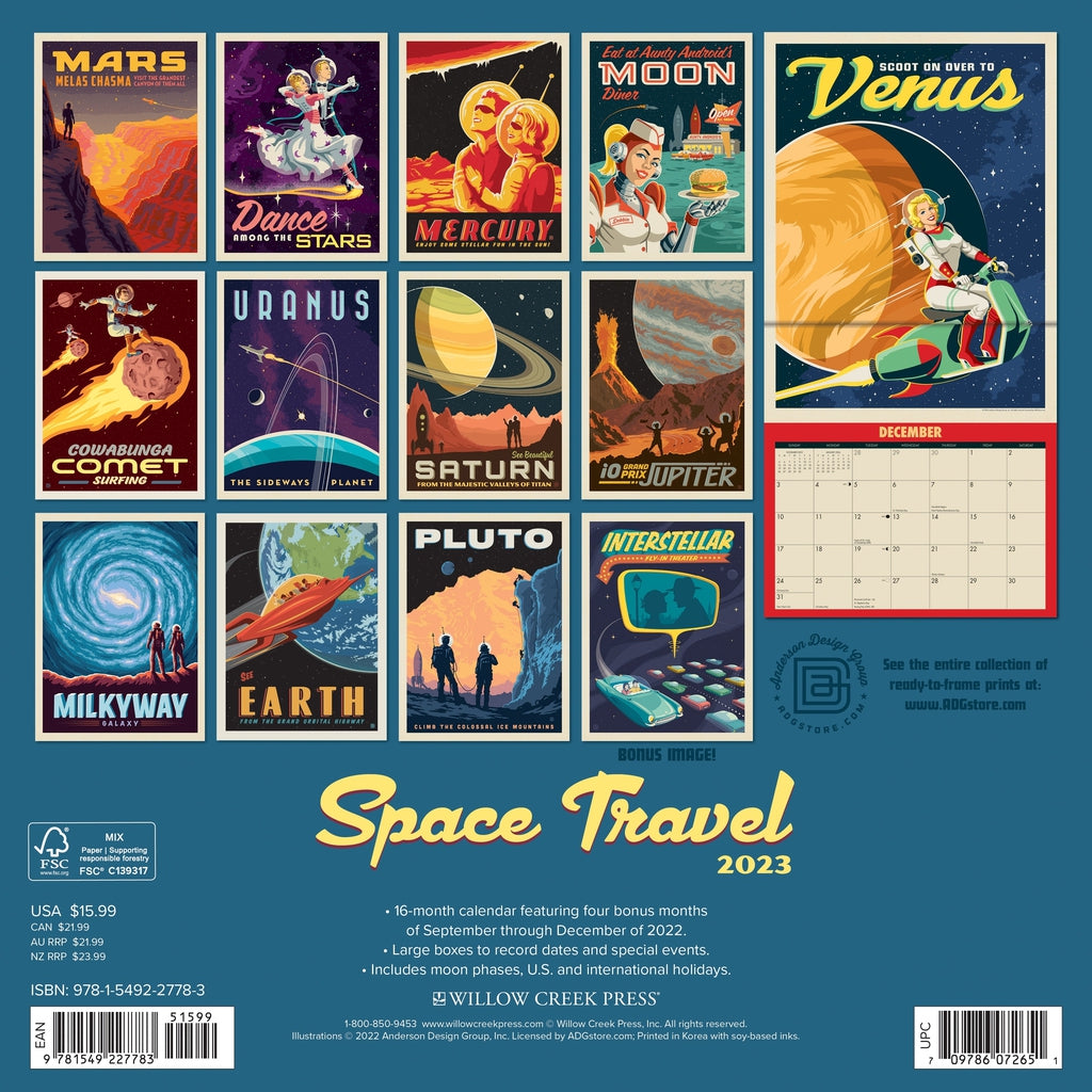 Space Calendar 2022