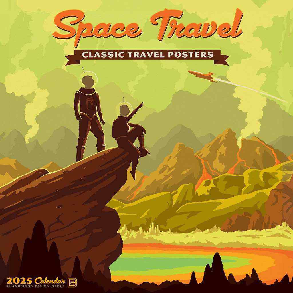 Retro Space Poster Galaxy, Spaceship And Outer Space Vintage Posters,