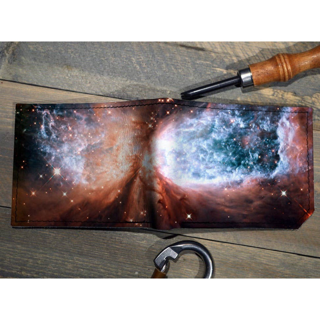 Handmade Leather Space Wallet - Universe, Galaxy Gift – The ...