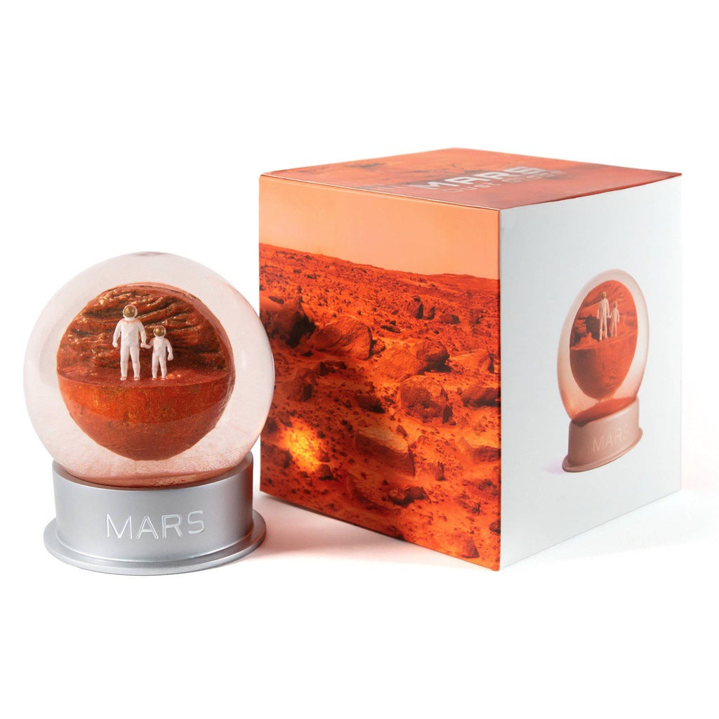 Mars Dust Globe - Glass Planet Mars Astronaut Snow Globe - Mars Gift ...