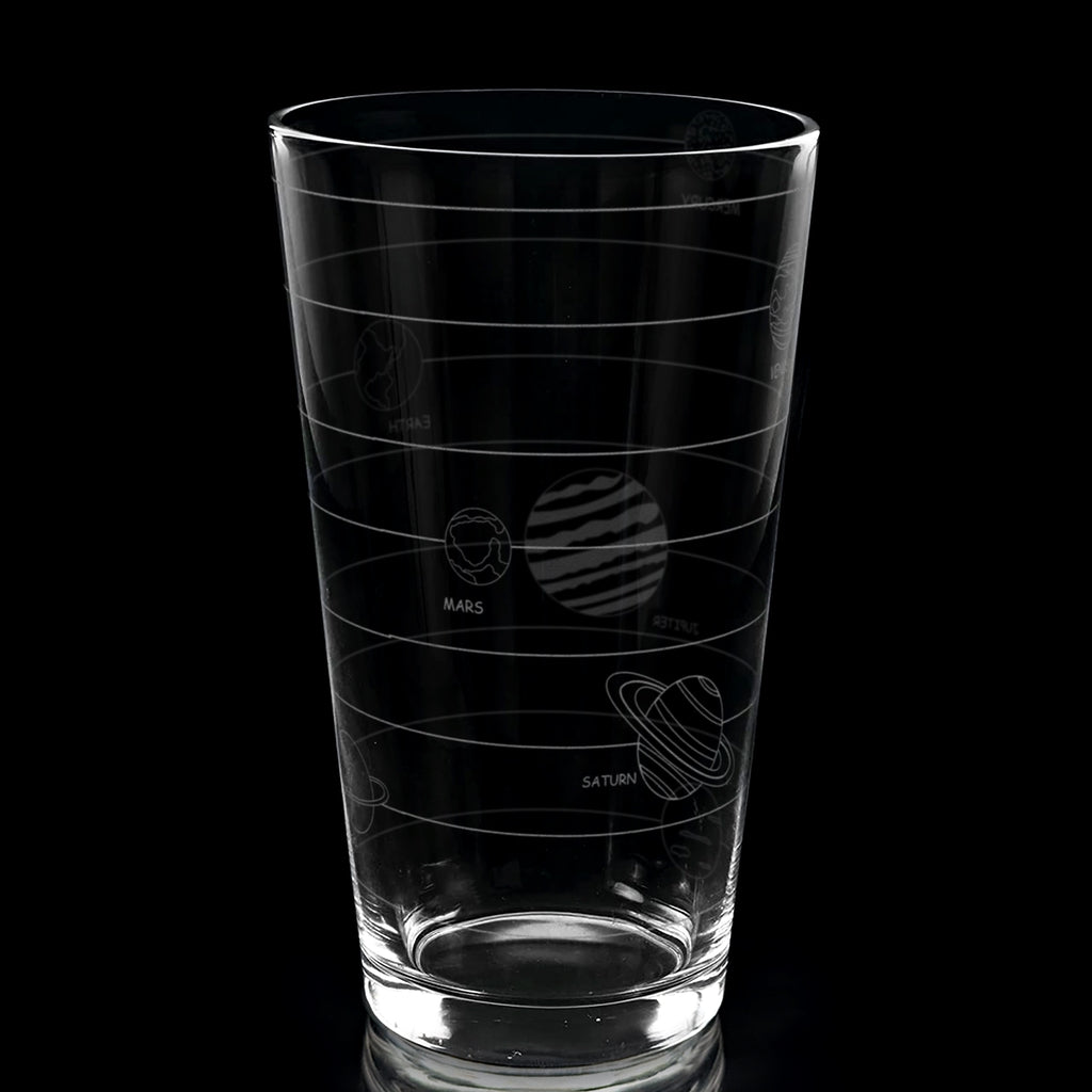 Solar System Pint Glass - Space Themed Drinkware, Beer Glass, Planets ...