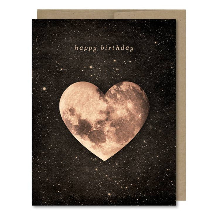 Happy Birthday Heart Moon Card – The Interstellar Seller