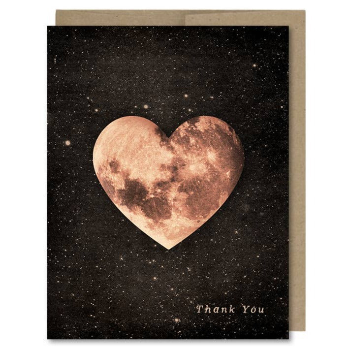Thank You Heart Moon Card – The Interstellar Seller